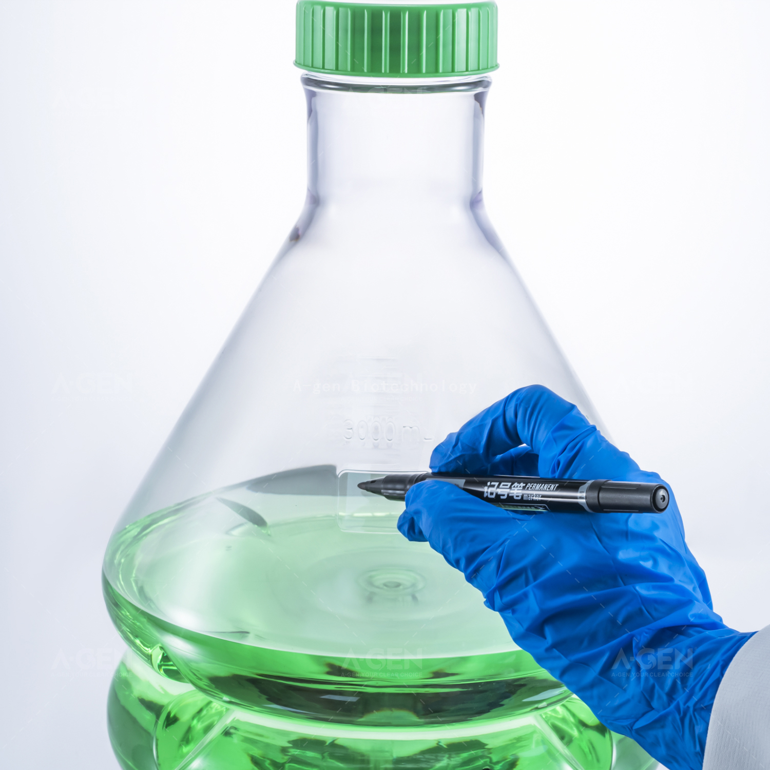 New 3L PC Sterile Sealed Cap 3000ml Breathable Cap Triangle Shaker ...