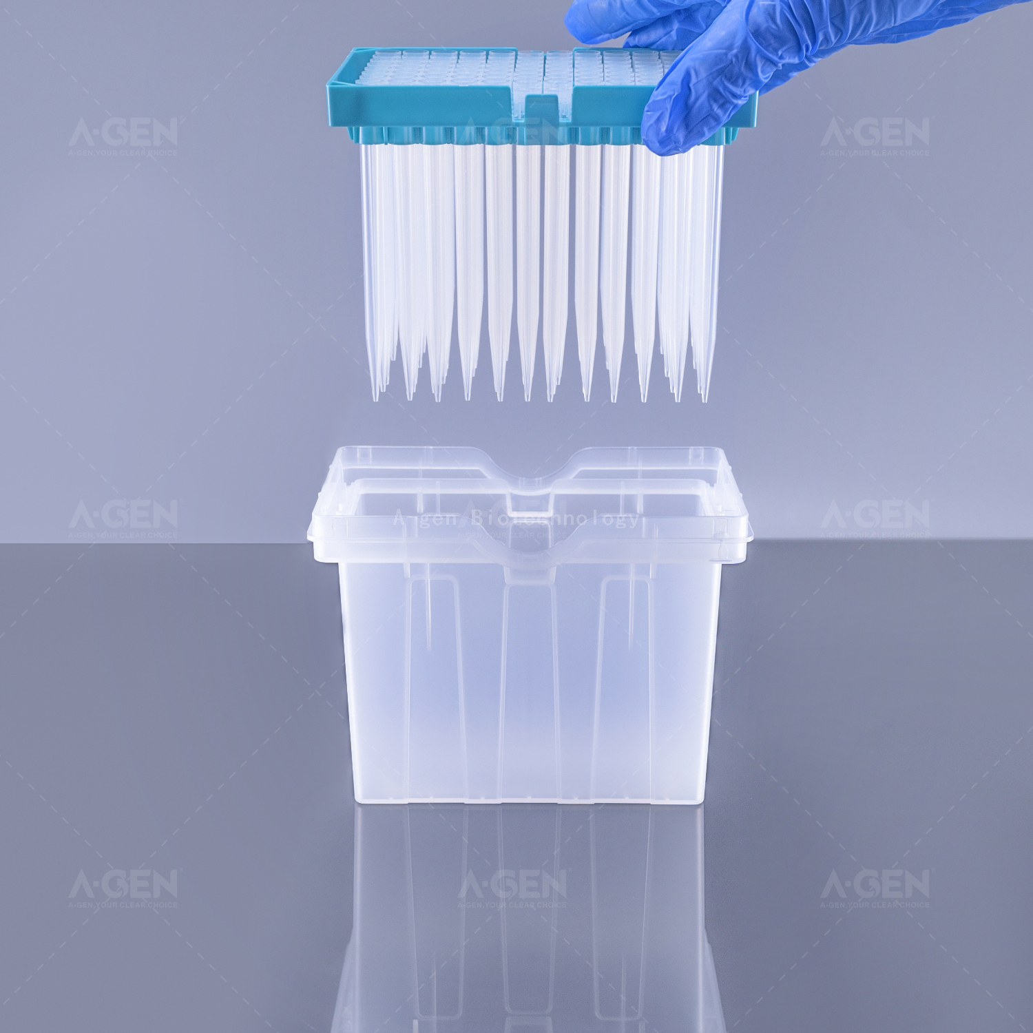 Hamilton Pipette Tip 1000μL Sterile Clear PP Pipette Tip in Rack for ...