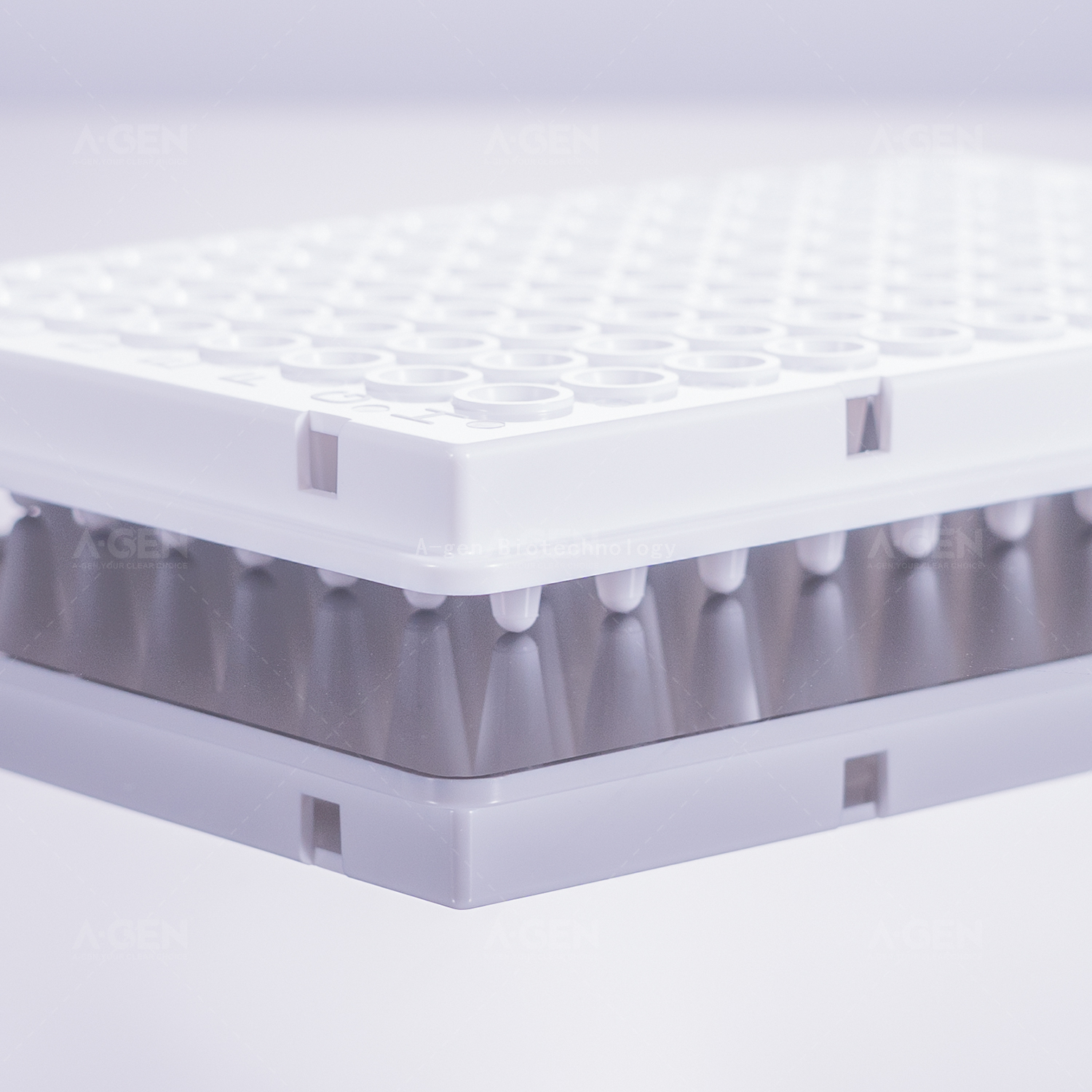 100μL，96 Well PCR plate, Semi-skirt,clear mark，White Buy PCR plate ...
